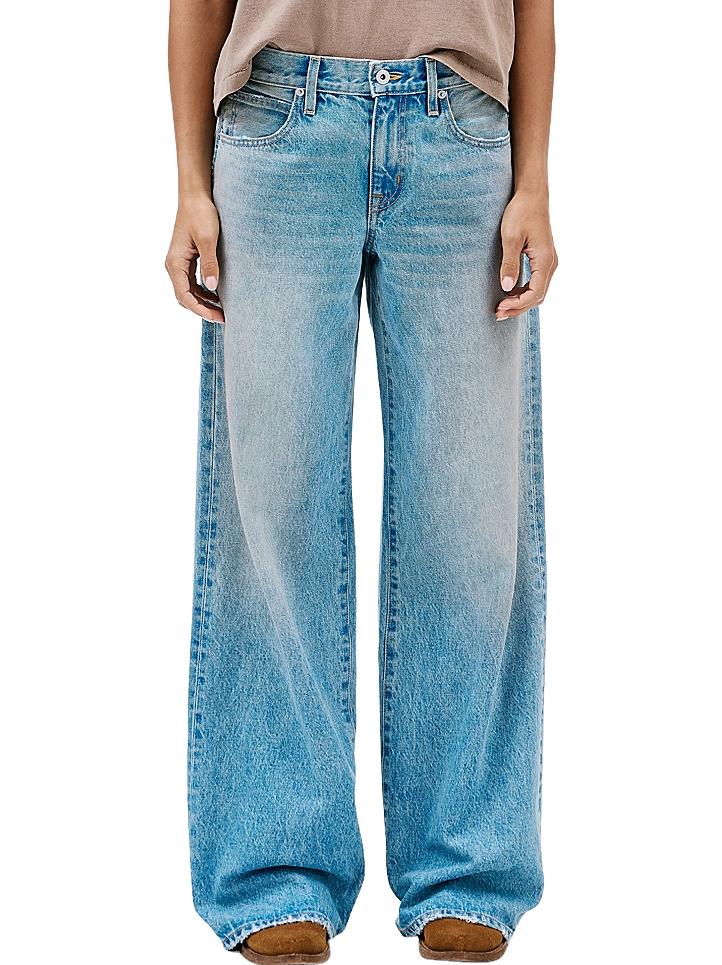 SLVRLAKE Slvrlake Mica Low Rise Wide Leg Jeans